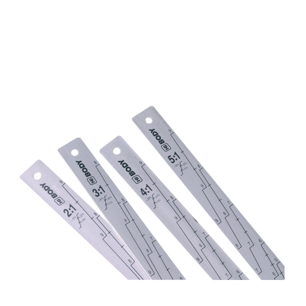 HB Body Mixing Rulers 2:1 - 4:1 - Greymoon Online